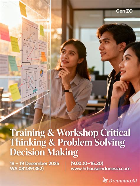 Pelatihan Critical Thinking And Problem Solving Decision Making Hotel Fave Jakarta 18 19