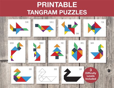 Free Printable Tangram Templates Download Free Printable Tangram