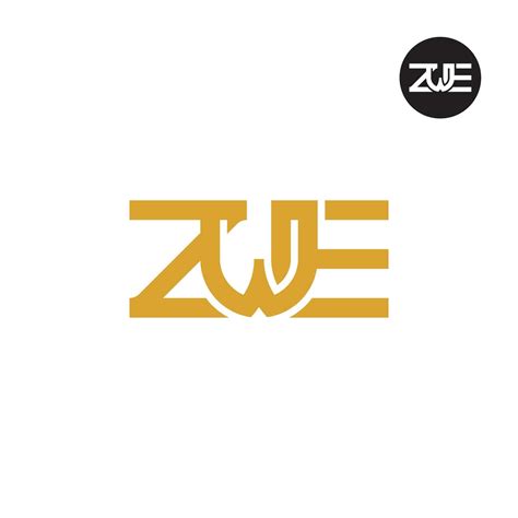 Letter Zwe Monogram Logo Design 33325952 Vector Art At Vecteezy