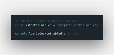 How To Check If The Cookie Is Enabled In A Browser Using Javascript