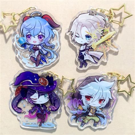 Genshin Mona Charm Etsy