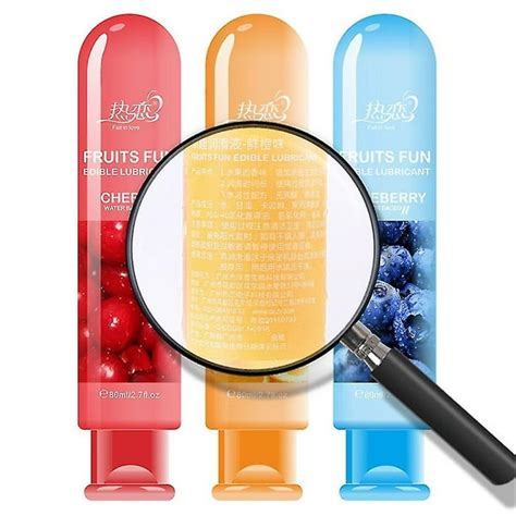 Edible Fruit Flavor Adult Lubricant Gel Lube Edible Oral Sex Sexual