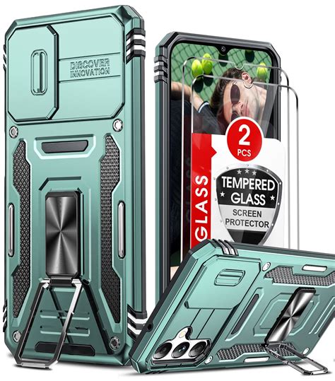 Leyi Samsung Galaxy A G Case Model With Screen Protectors Impact Resistant Metal