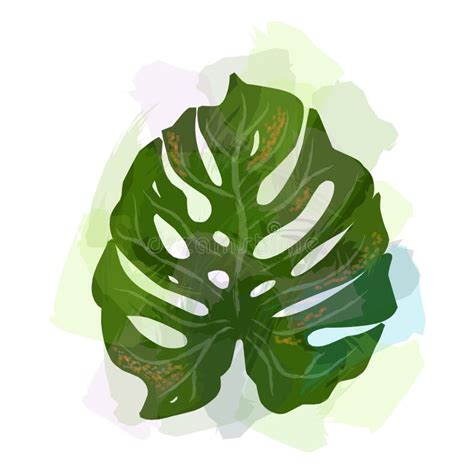 Palm Leaf Flat Style Illustration Vector Element Stock Vector Illustration Of Graphic