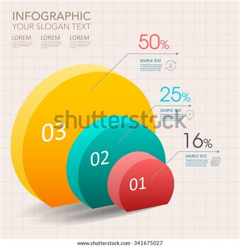Modern Vector Abstract Pie Chart Infographic Stock Vector Royalty Free