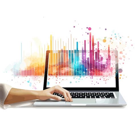 Premium Vector Business Hands Data And Phone Or Computer Screen