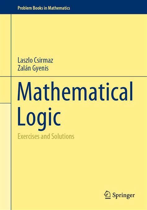 problem books in mathematics mathematical logic 9783030790097