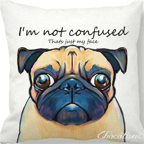 パグ ⑤ イラスト クッションカバー By メルカリ