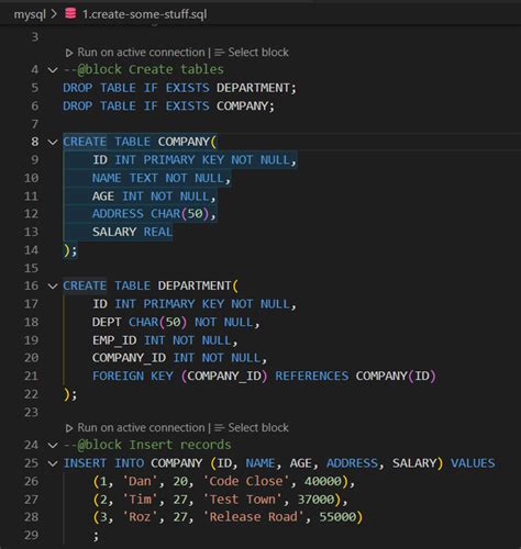 Sql Queries In Sql Files Get Some Strange Blue Hightlight Issue Mtxr Vscode
