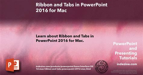 Ribbon And Tabs In PowerPoint For Mac
