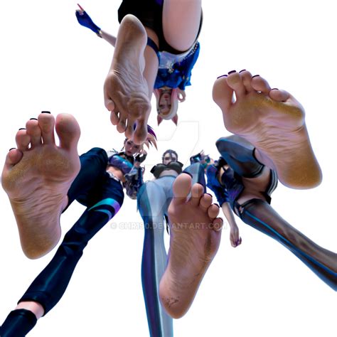 Kda Feet Teasing By Chr190 On Deviantart