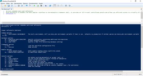 Introducción A Metasploit Con Powershell Msfconsole Operating