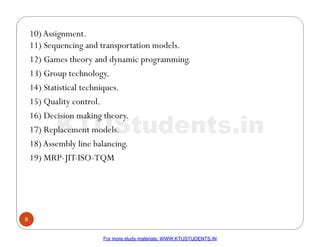 MODULE 1 INDUSTRIAL ENGINEERING Pdf