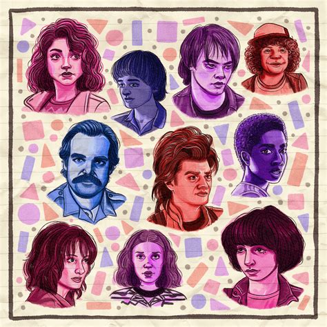 Artstation Stranger Things Doodle Page