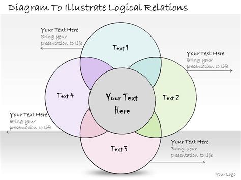 1814 Business Ppt Diagram Diagram To Illustrate Logical Relations Powerpoint Template