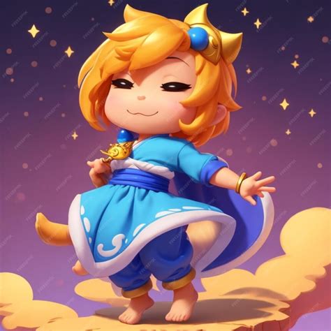 Premium Ai Image Mascot Character Chibi Girl