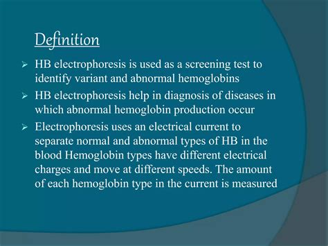 Hb Electrophoresis Principle Materials And Procedure Pptx