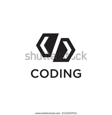 Digital Code Logo Symbol Logo Coding Stock Vector Royalty Free Shutterstock
