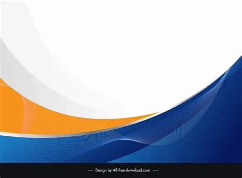 Abstract Background Template Dynamic Waving Lines Outline Vectors Graphic Art Designs In