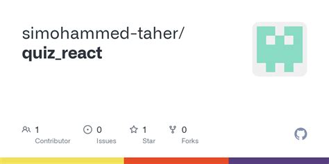 Github Simohammed Taherquizreact