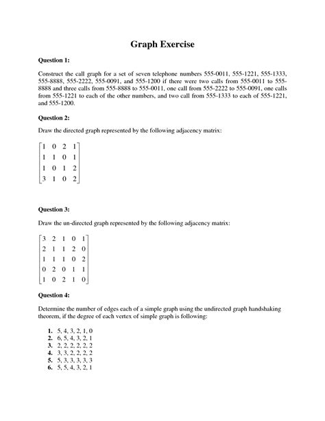 SOLUTION Graph Exercise Studypool