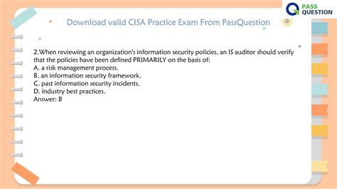 Ppt Download Update Cisa Certification Exam Questions Powerpoint Presentation Id 11635914