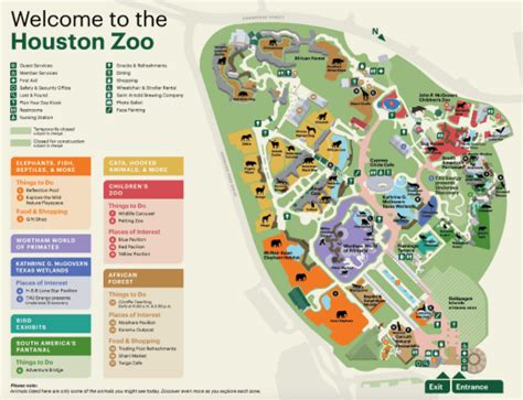 Houston Zoo Map And Brochure 2019 2023