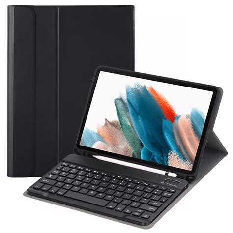 For Samsung Tab A Keyboard Case With Pen Holder Slim Auto Sleep Wake Stand Case With