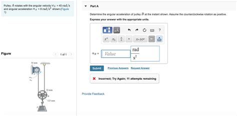 Solved Pulley A Rotates With The Angular Velocity Wa 40