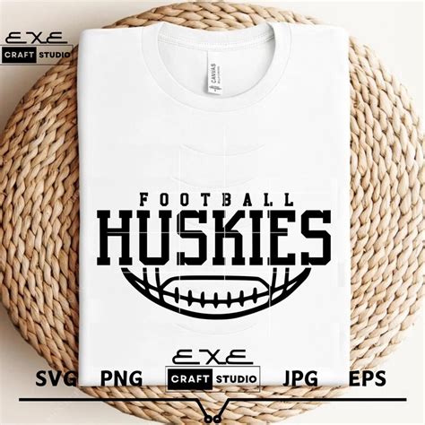 Huskies Football Svg Huskies Svg Football Svg Huskie Sublimation