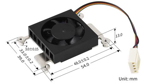 Dedicated 3007 Cooling Fan For Raspberry Pi Compute Module 4 Cm4 Low Noise Robotshop