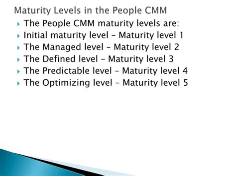 People Capability Maturity Model PPTX Career Planning Careers