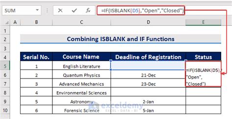 How To Use The Isblank Function For Multiple Cells In Excel 4 Methods