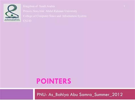 PPT Pointers PowerPoint Presentation Free Download ID
