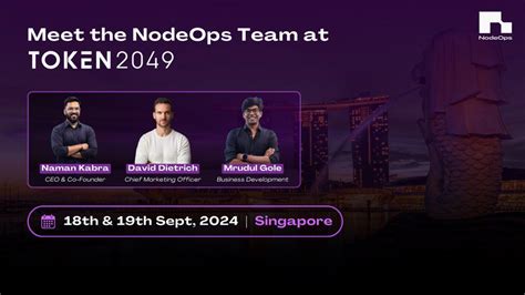 Just 8 Days Left⌛ Nodeops Is All Set For Token2049 In Singapore Grab Your Tickets With Our