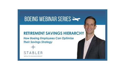 Boeing Webinar Series The Retirement Savings Hierarchy How Boeing Employees Can Optimize