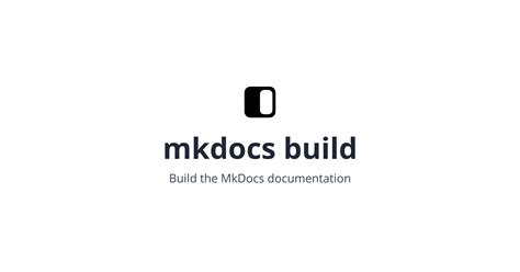 Mkdocs Build Fig