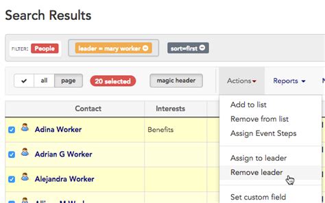 Actions Assign To Leaderremove Leader Broadstripes Knowledge Base