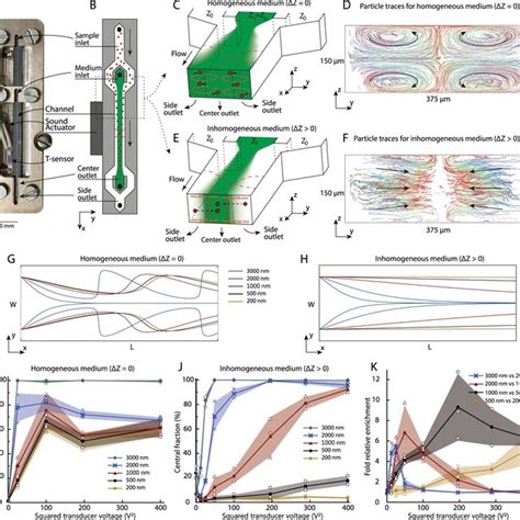 The Working Principle Of Gradient Acoustophoresis A A Photograph Of Download Scientific