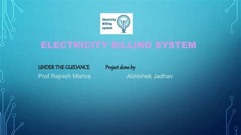Electricity Billing System 1pptx
