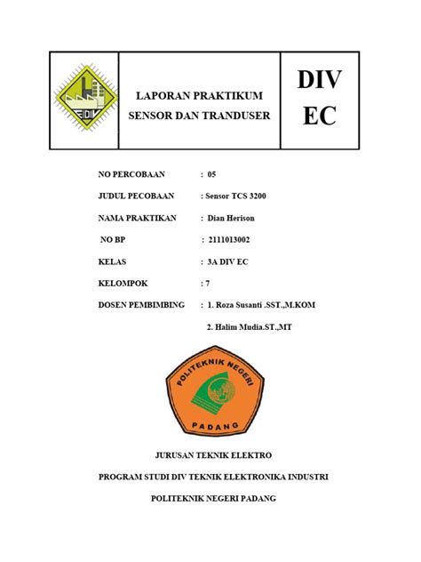 Laporan Sensor Dan Tranduser Pdf