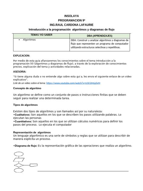 Guia Intro Programacion 9 4to P Pdf Algoritmos Engenharia De Software