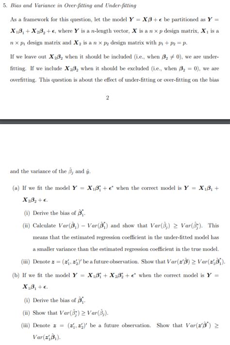 5 Bias And Variance In Over Fitting And