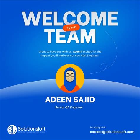 Solutionsloft On Linkedin Welcometotheteam Qualityassurance Qaengineer Softwarequality