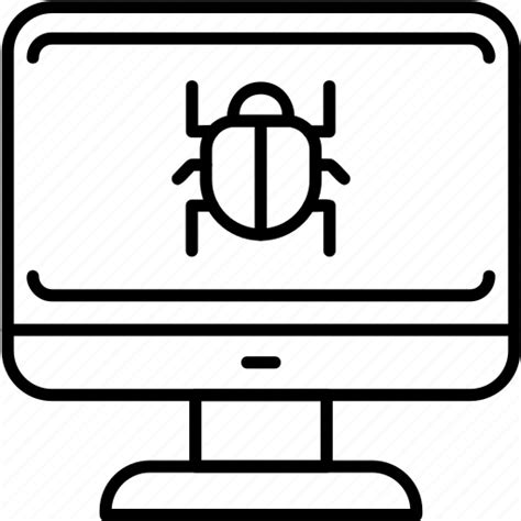 system virus bug computer fixes antivirus icon icon download on