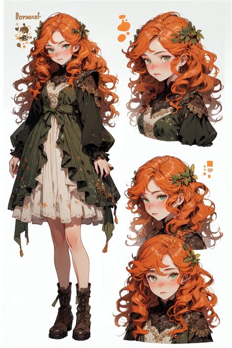 Девочка с рыжими волосами Disegno Fumetti Disegni Fumetti