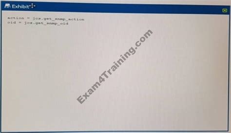 where would the python code shown in the exhibit be used exam4training