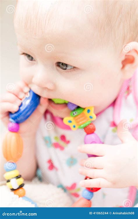Baby Girl Stock Photo Image Of Colored Moth Reflex
