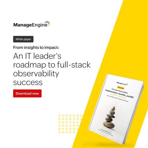 Manageengine Itom White Paper On Full Stack Observability Manageengine Posted On The Topic