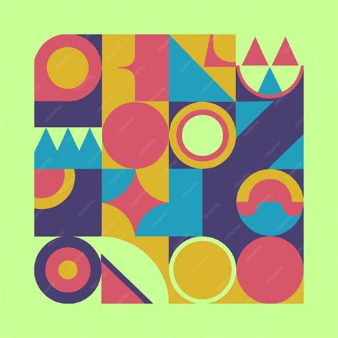 Premium Vector Cool Abstract Geometric Background Swiss Design
